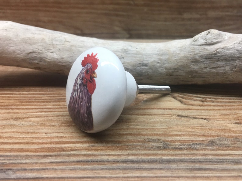 1.5 Rooster Knob Farm Animal Drawer Pull Nursery | Etsy