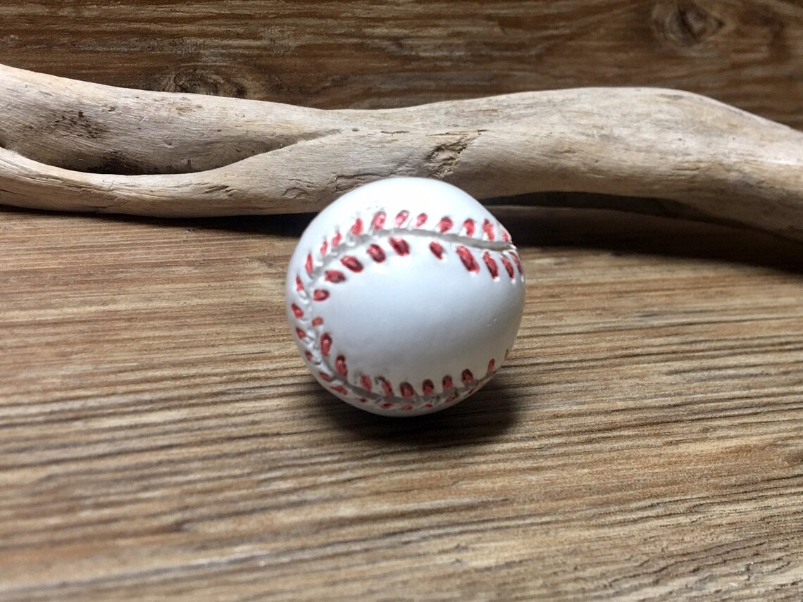 Set of 2 Baseball Knobs Softball or Baseball Drawer Pull | Etsy