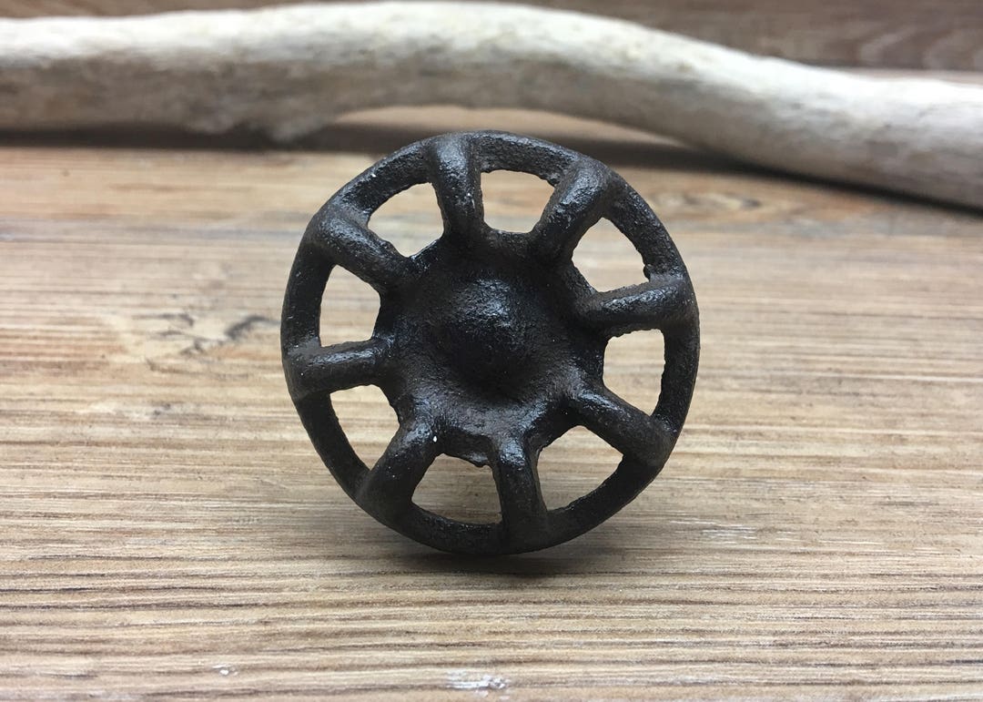 Cast Iron Water Valve Faucet Knob - Modern Industrial Drawer Pull ...