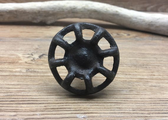 Cast Iron Water Valve Faucet Knob Modern Industrial Drawer | Etsy