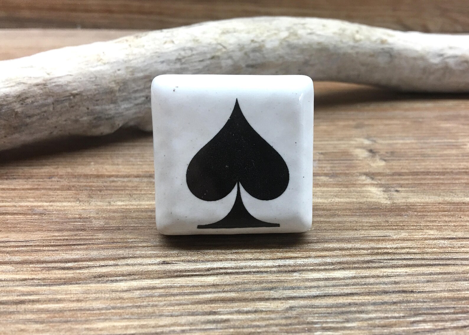 SET OF 2 Black Clubs Knob Card Suit Inspired 1.5 - Etsy