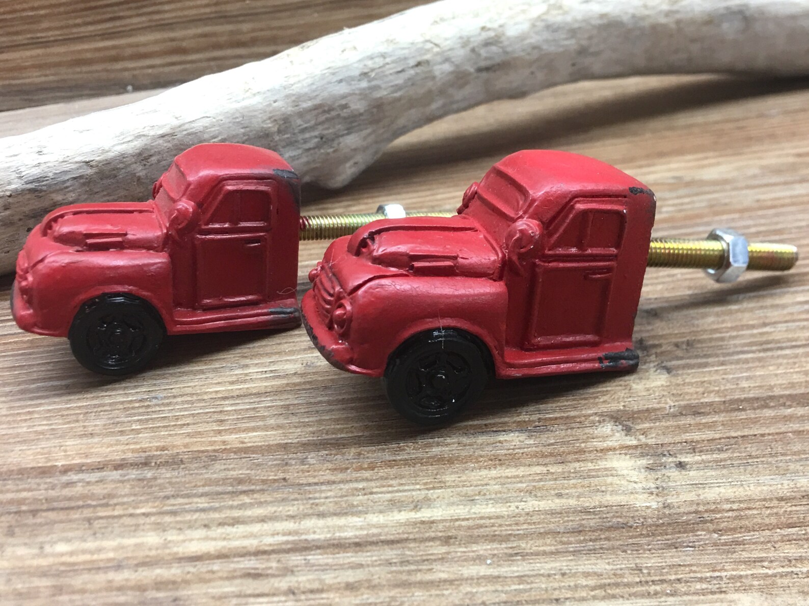 SET OF 2 Red Truck Knobs Vintage Truck Farmhouse Decor - Etsy