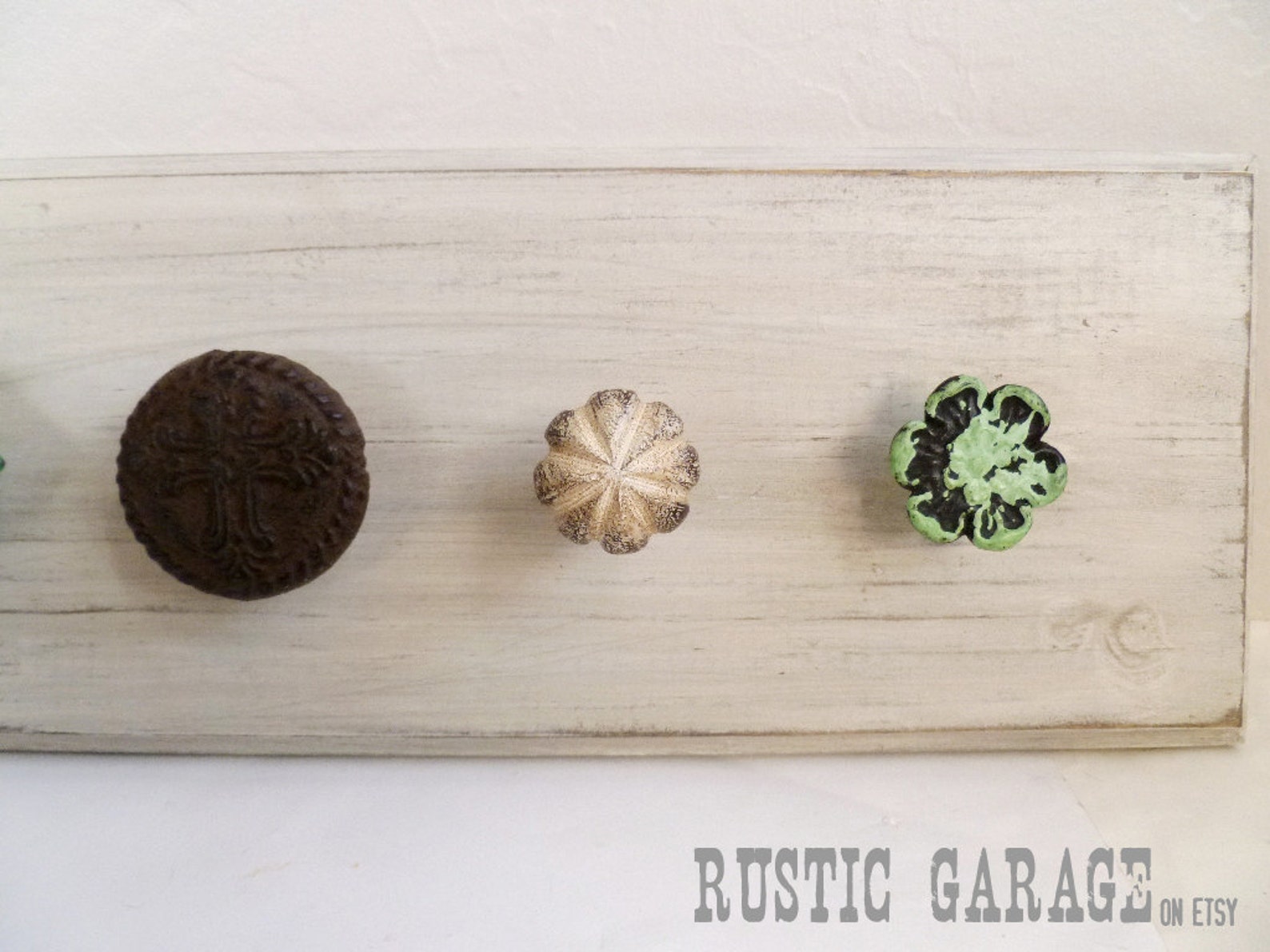 Cream White Wood Melon Rustic Shabby Chic Antique Distressed ...