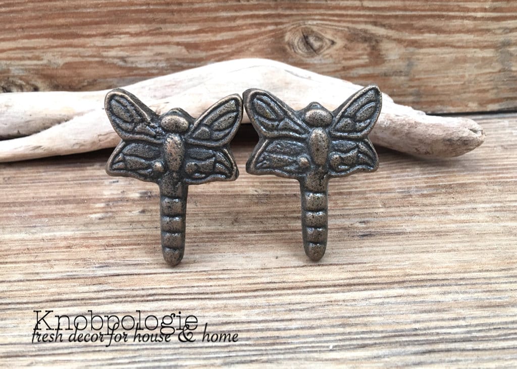 SET OF 4 Dragonfly Knobs Cabinet Knob Lighting Bug Dragon | Etsy