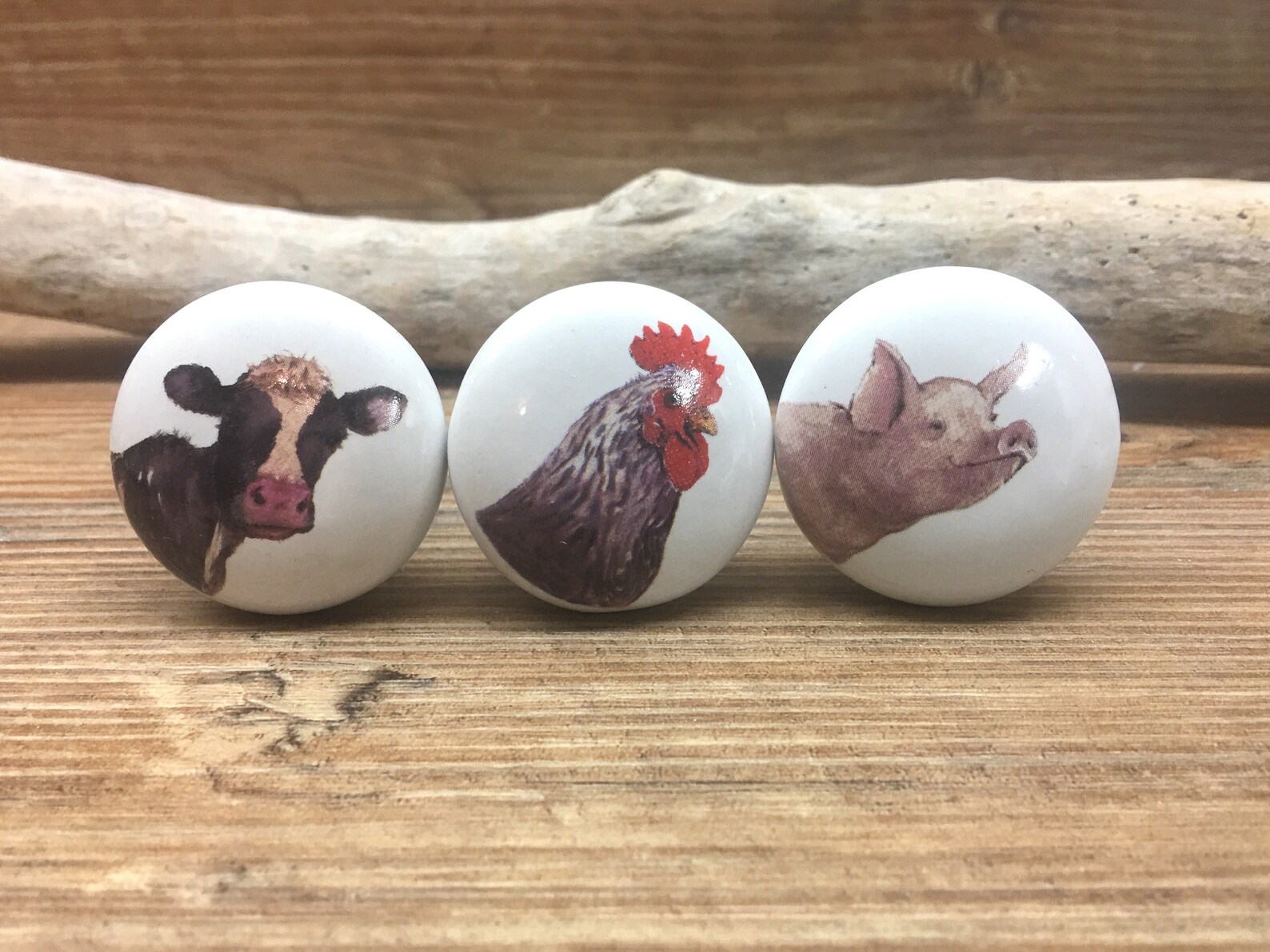 1.5 Rooster Knob Farm Animal Drawer Pull Nursery | Etsy