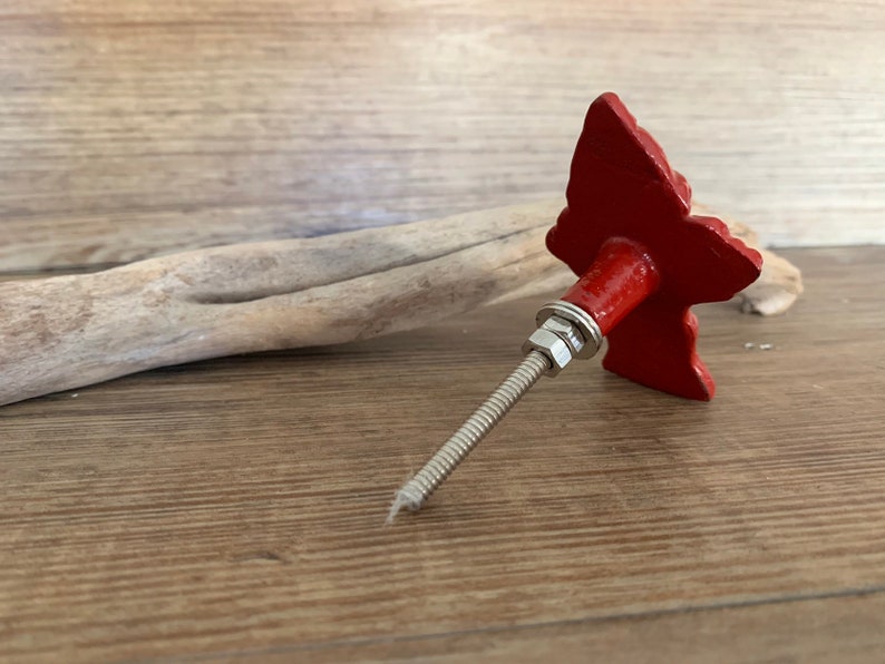 Set of 8 Fire Hydrant Knobs Red Cast Iron Hydrant Fireman - Etsy