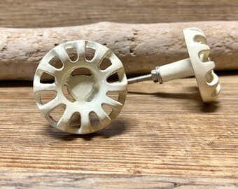 Set of 8 Fire Hydrant Knobs - Red Cast Iron Hydrant Fireman Drawer Pull ...