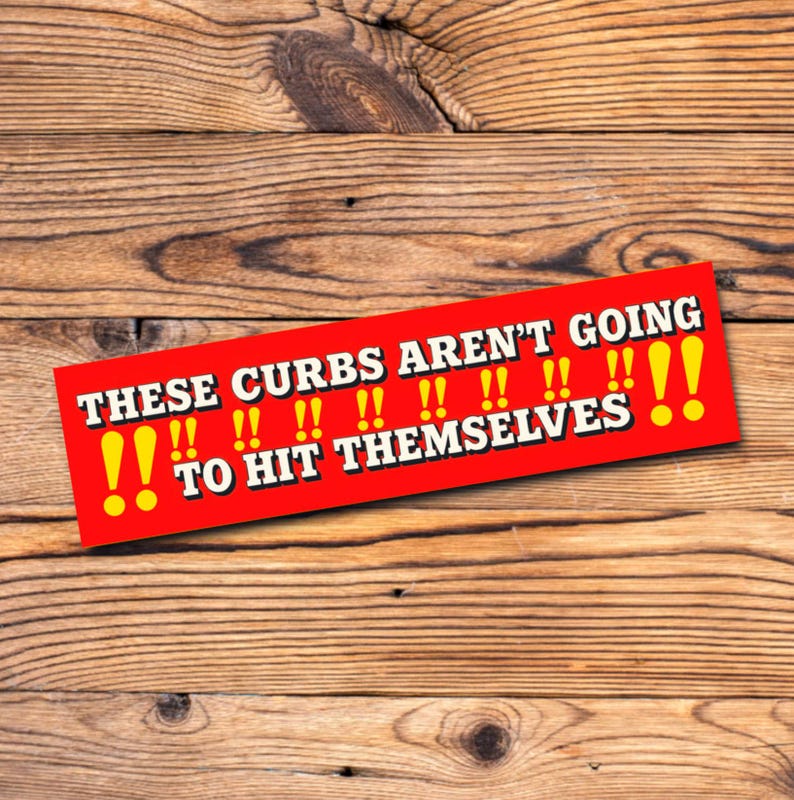 Funny Car Bumper Sticker for Bad Drivers Vinyl Decal Sarcastic Driving ...