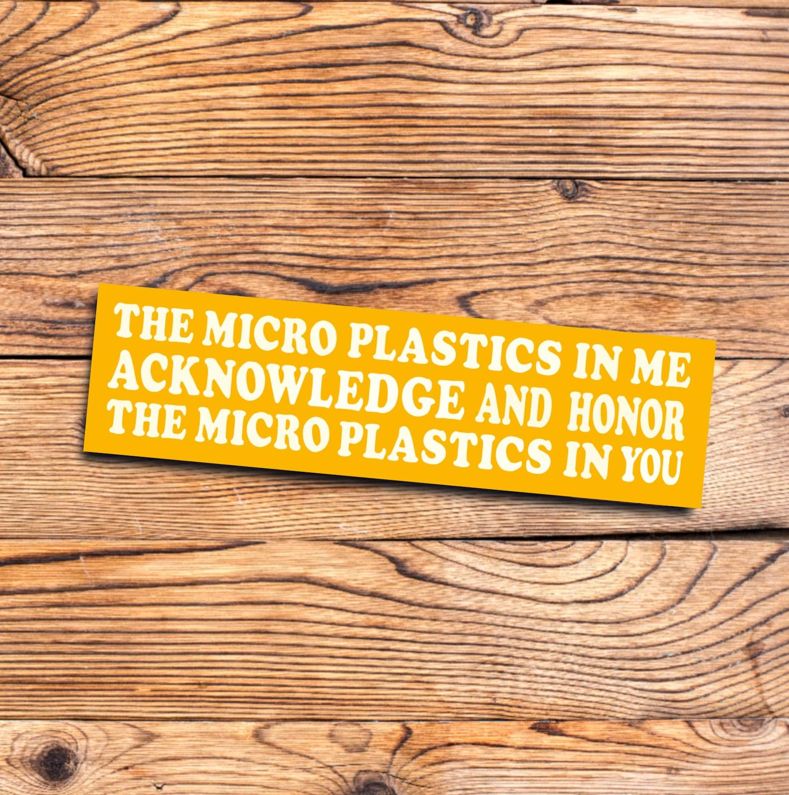 Funny Retro Bumper Sticker for Environmentalists With Vintage Design ...