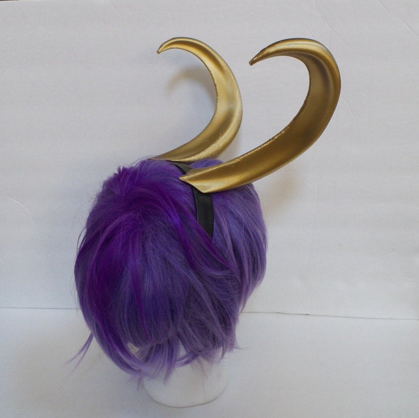 Cuernos estilo Loki Cuernos de toro Fantasy Cosplay impreso en - Etsy ...