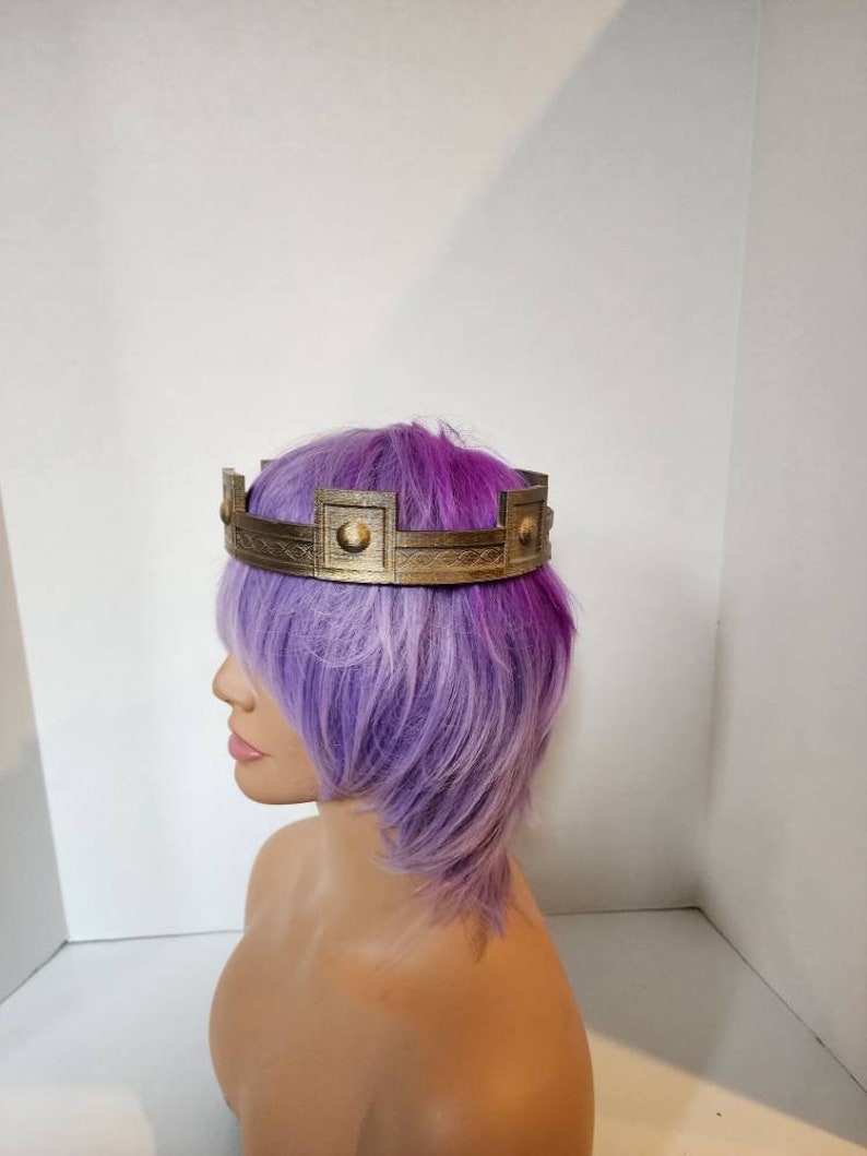 3D Printed King Arthur Crown, Viking Forged Look Celtic Tiara - Etsy