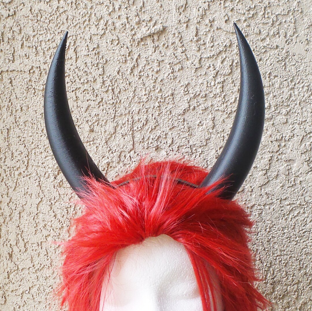Matador-bull-horns-black Horned Headband Comic-con Cosplay Horns Goat ...