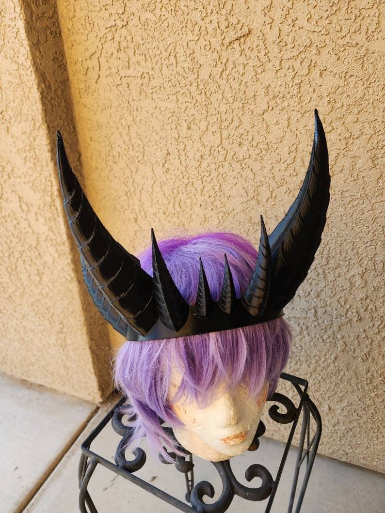 Fantasy Ten Horned Dragon 3d Printed Horns Dragon Crown on - Etsy