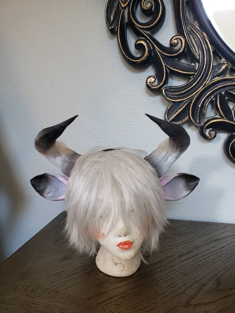 Minotaur Horns and Ears Long Horn Cow-bull Matador Horns - Etsy Canada