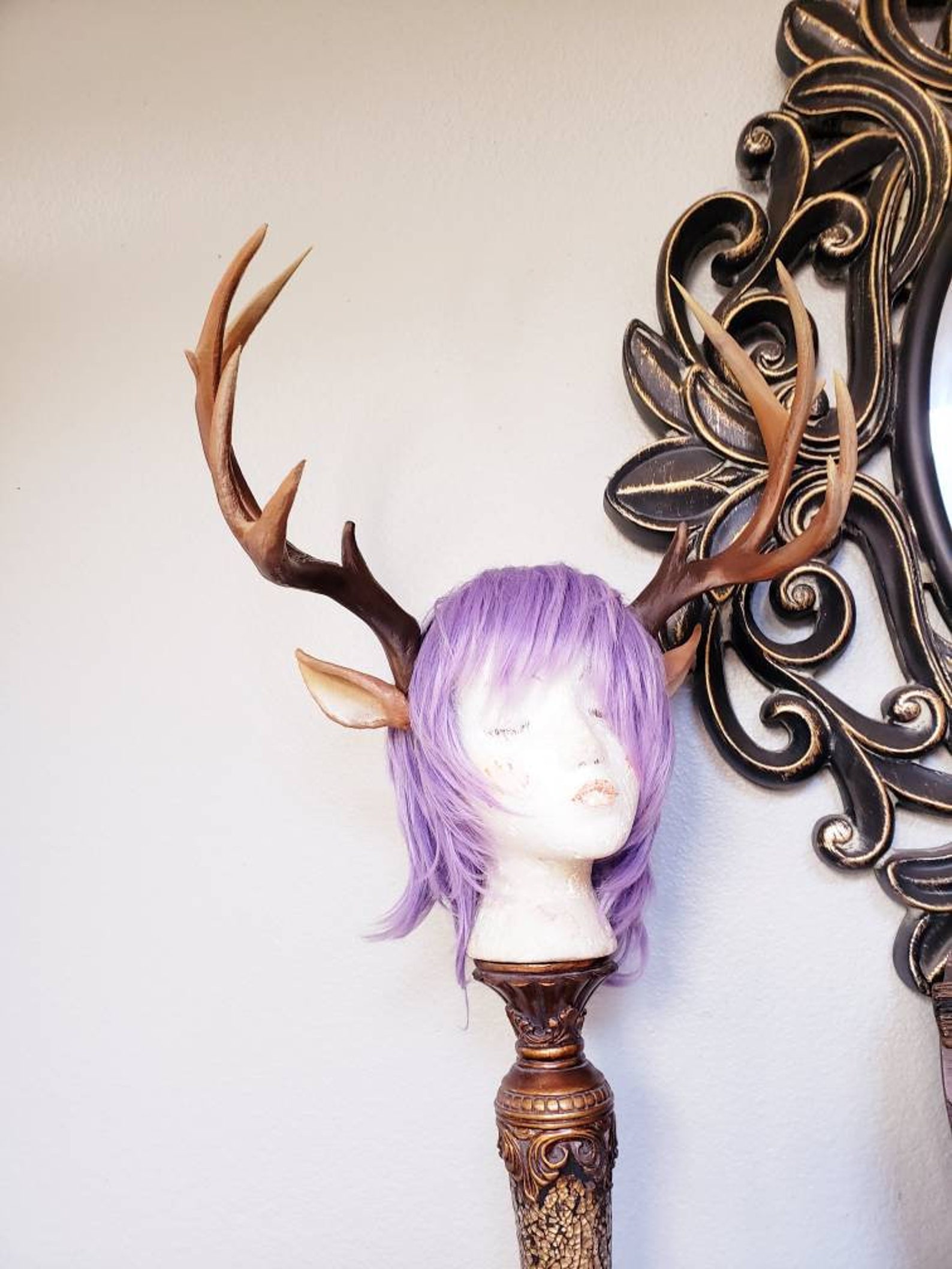 NEW Realistic Doe / Deer Antlers Horns XXL Stag Antlers 3D - Etsy