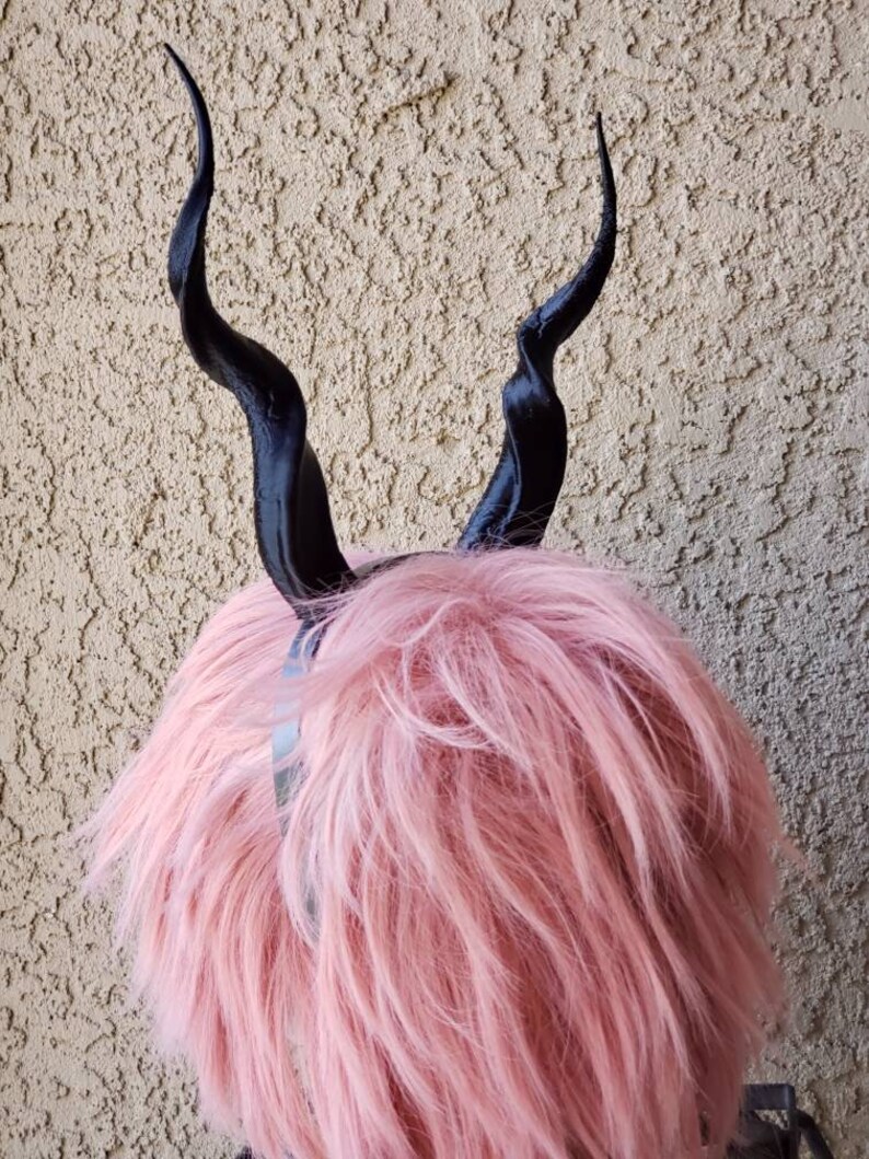 3D Printed Spiral Antelope Horns, Cosplay LARP Headdress - Etsy