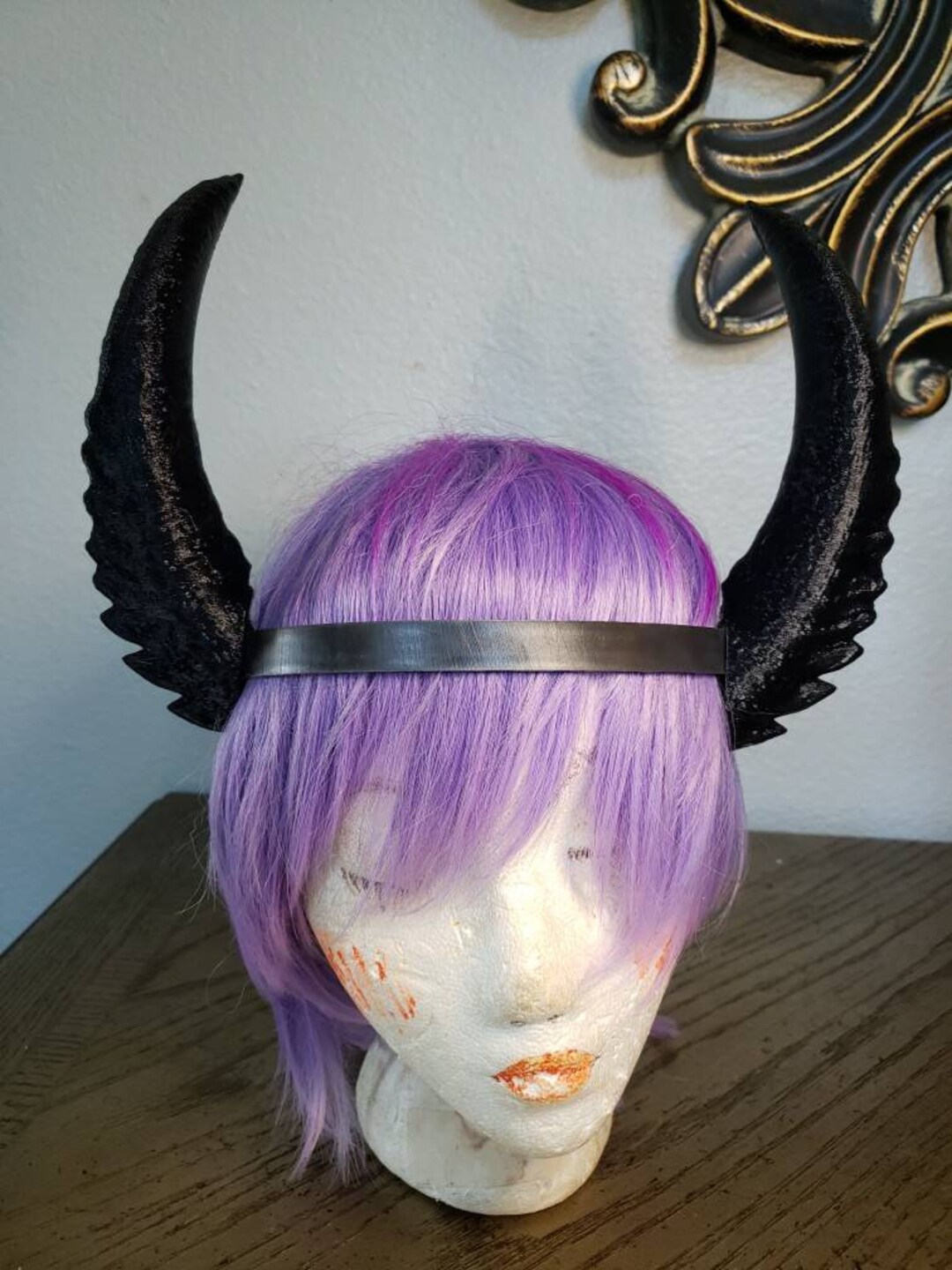 Fantasy Dragon Inspired 3d Printed Horns on Headband Larp Costume ...