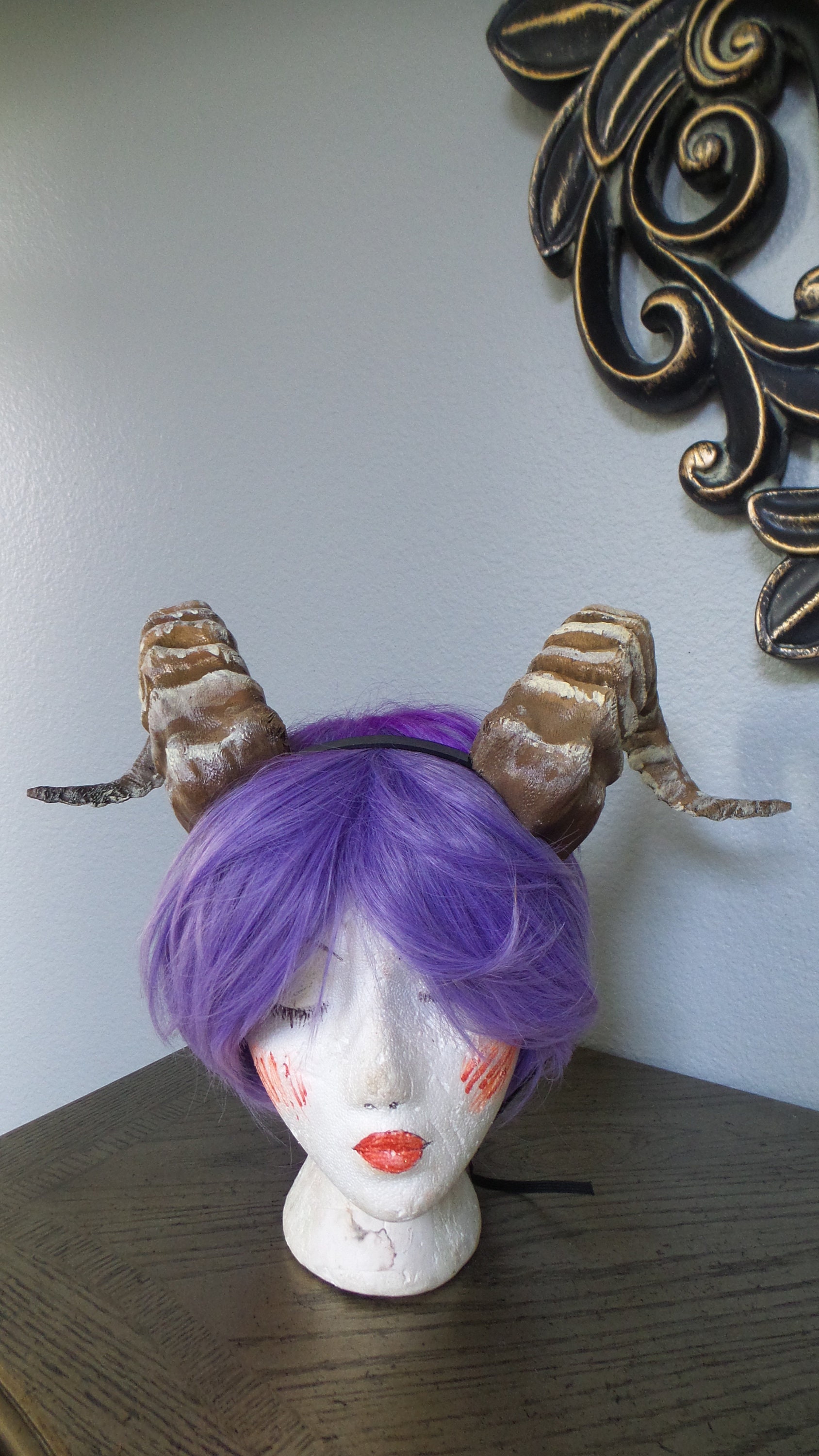 3D Printed Ram Horns Headband - Cosplay Costume, Comicon Accessory - Etsy