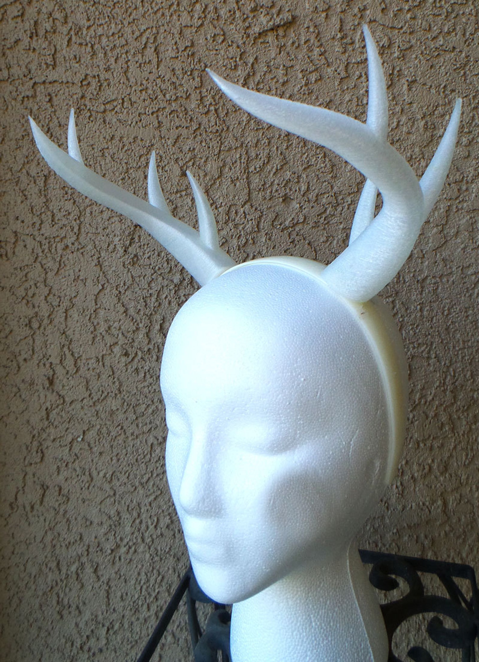 White Doe / Deer Antlers Horns 3D Printed ultra Light Weight - Etsy