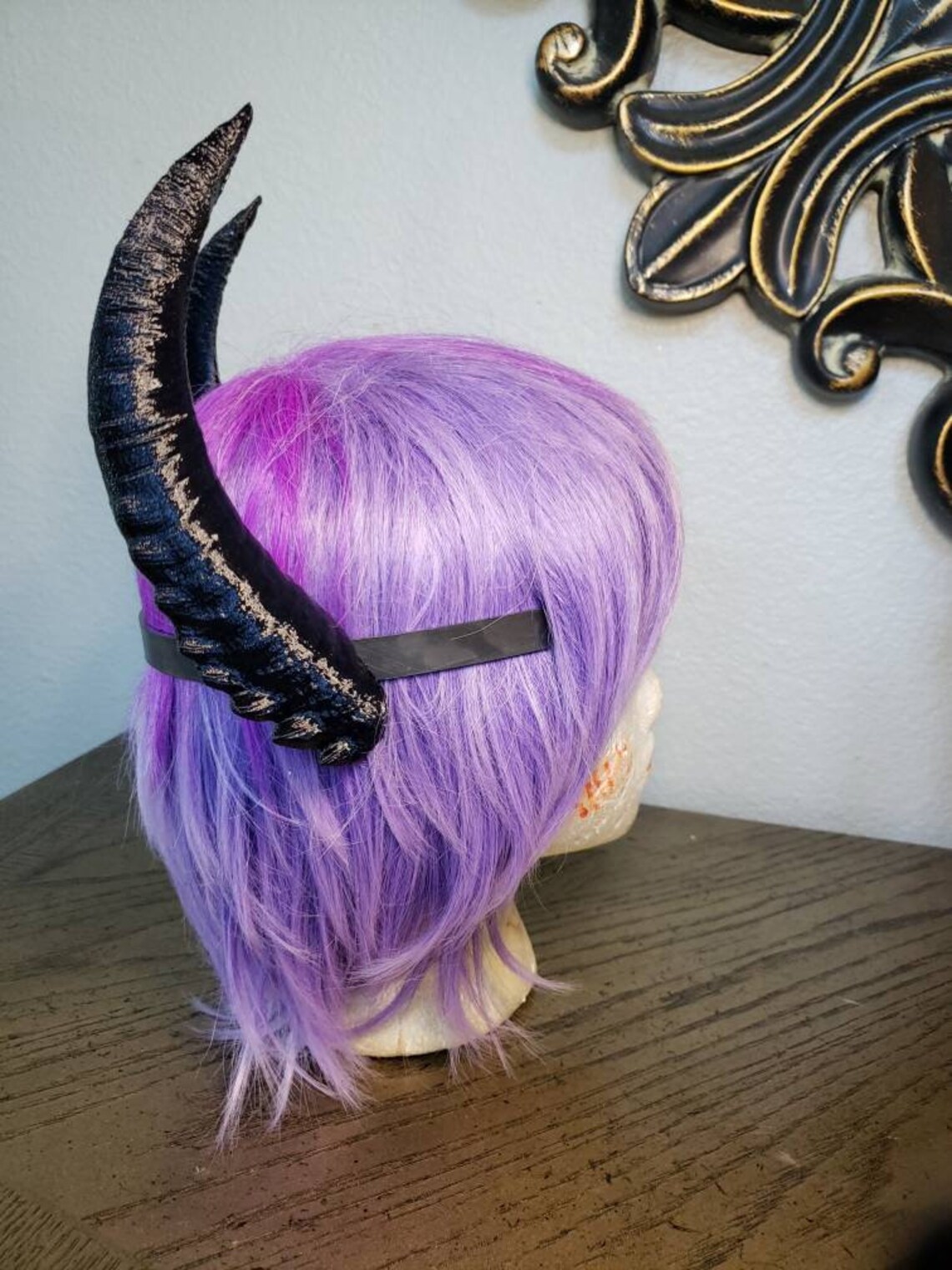 Fantasy Dragon Inspired 3d Printed Horns on Headband Larp Costume ...