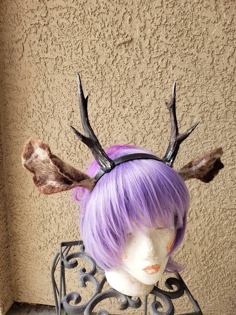 NEW ARRIVAL Realistic Doe / Deer Antlers Horns and optional | Etsy