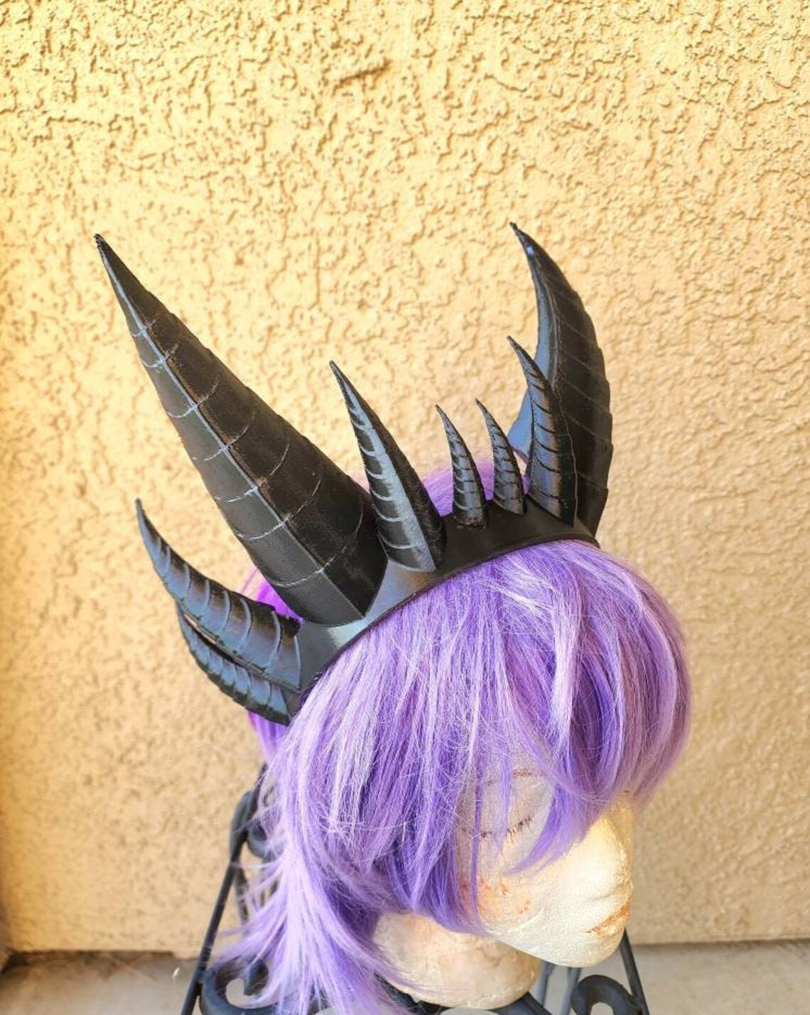 Fantasy Ten Horned Dragon 3d Printed Horns Dragon Crown on - Etsy