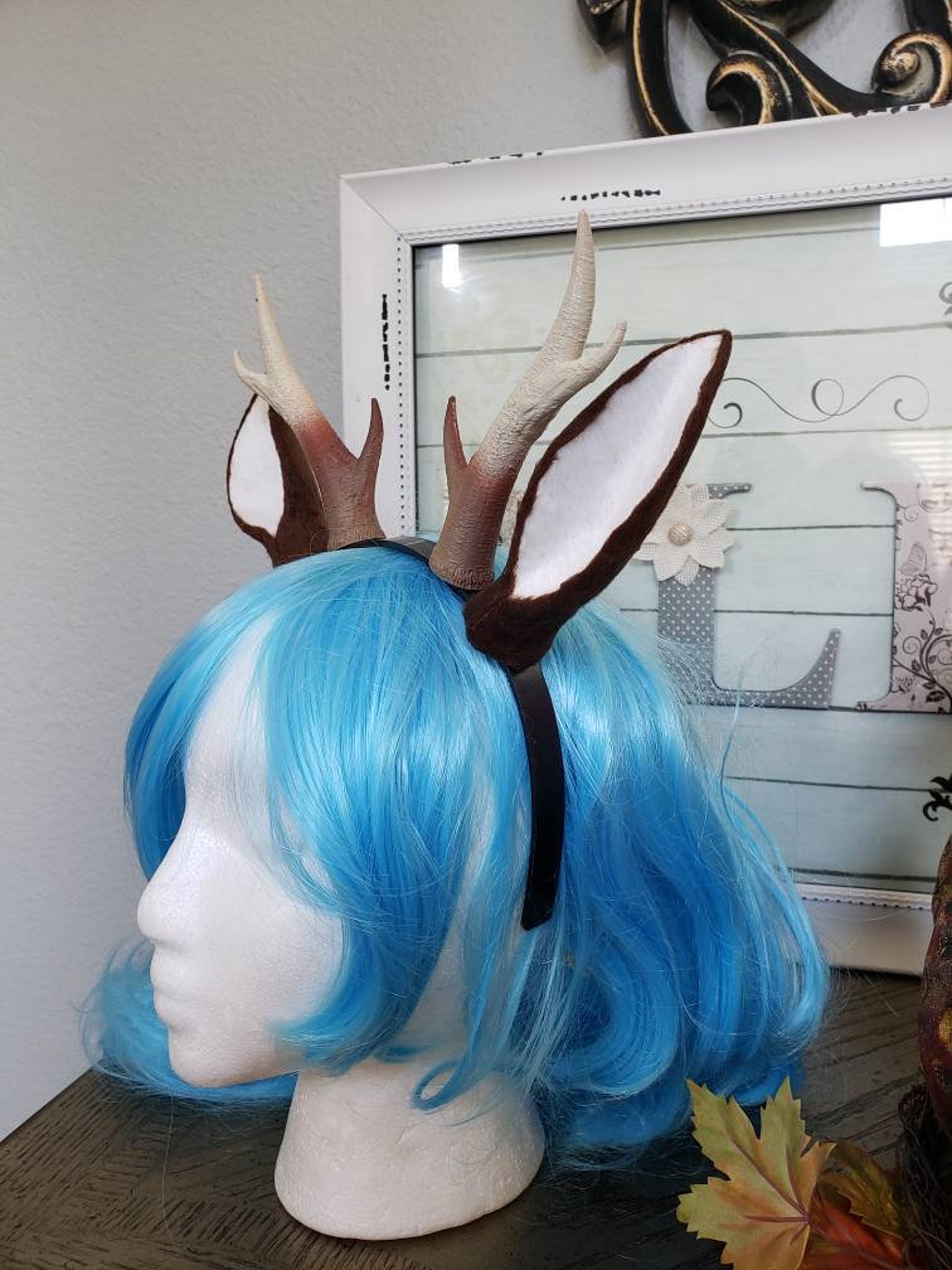 NEW ARRIVAL Realistic Doe / Deer Antlers Horns and Optional | Etsy