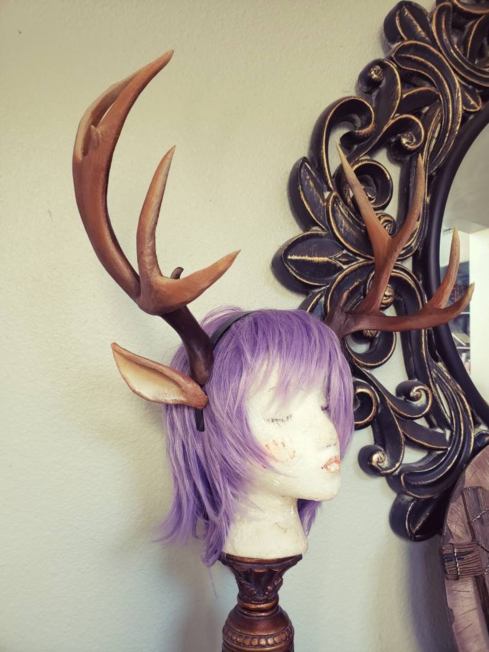 NEW Realistic Doe / Deer Antlers Horns XXL Stag Antlers 3D - Etsy