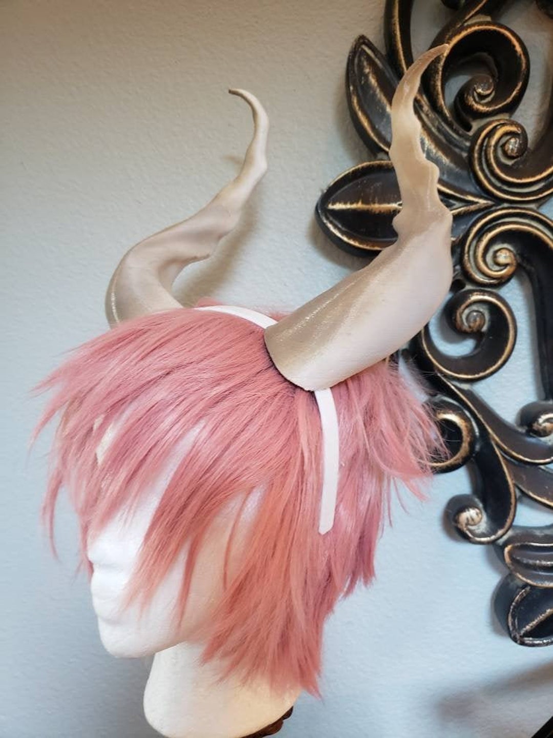 Large Udo Horns 12" Dark Fey 3D Printed (ultra Light Weight Plastic ...