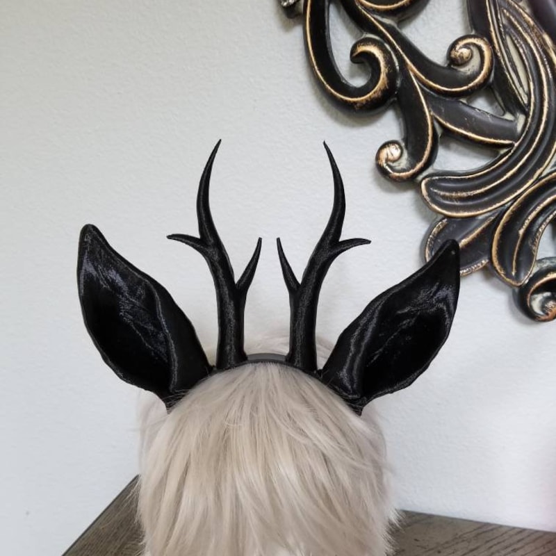 Rabbit With Antlers - Etsy