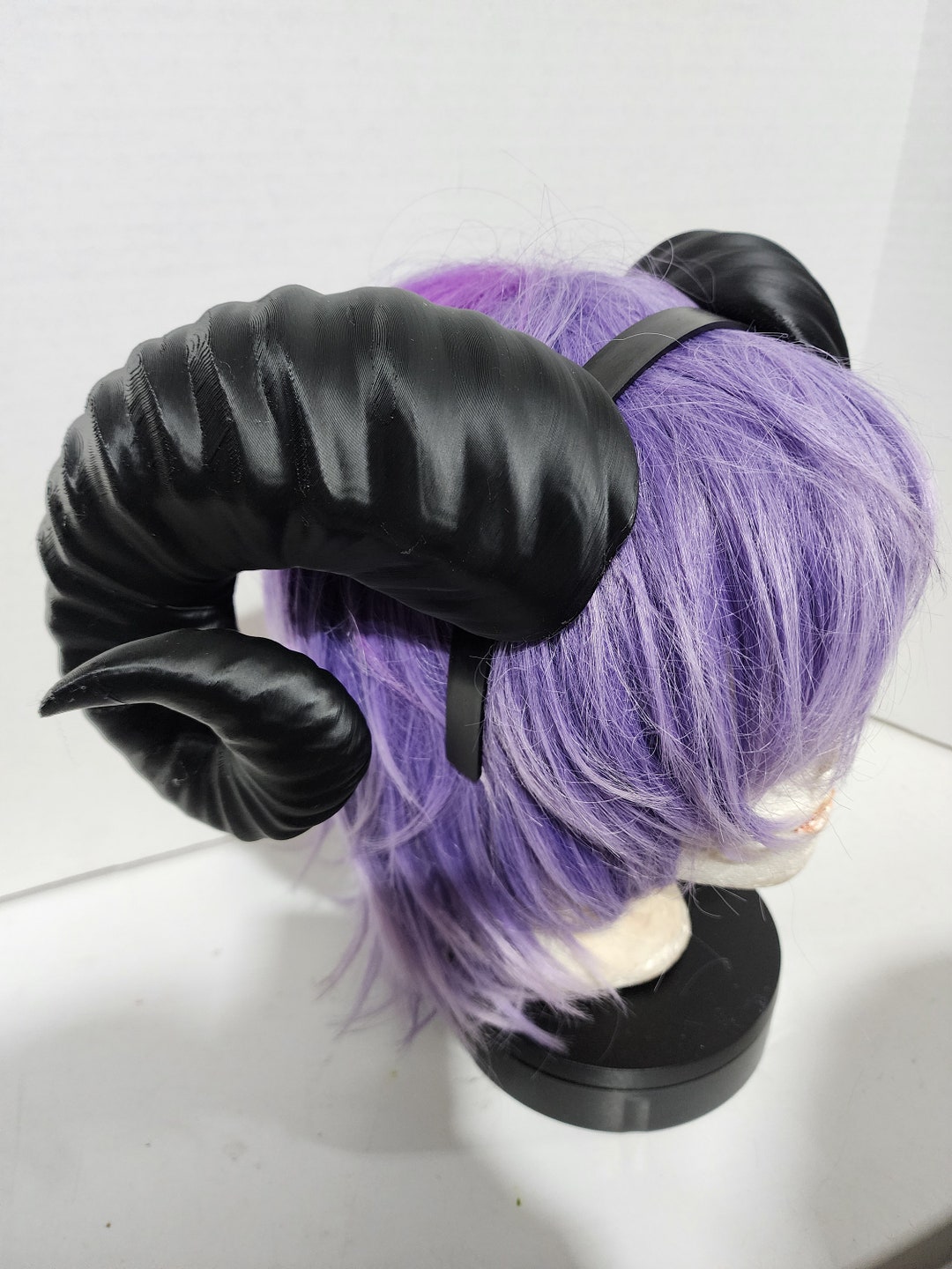 XL RAM Horns Headband 3D Printed Cosplay Authentic True Shape Size Ram ...