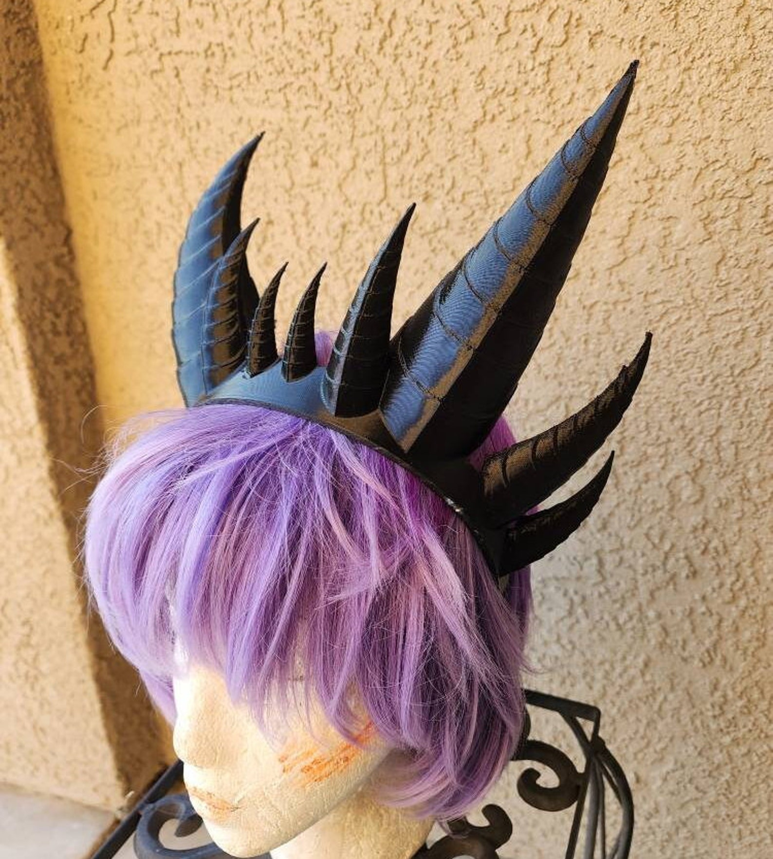 Fantasy Ten Horned Dragon 3d Printed Horns Dragon Crown on - Etsy