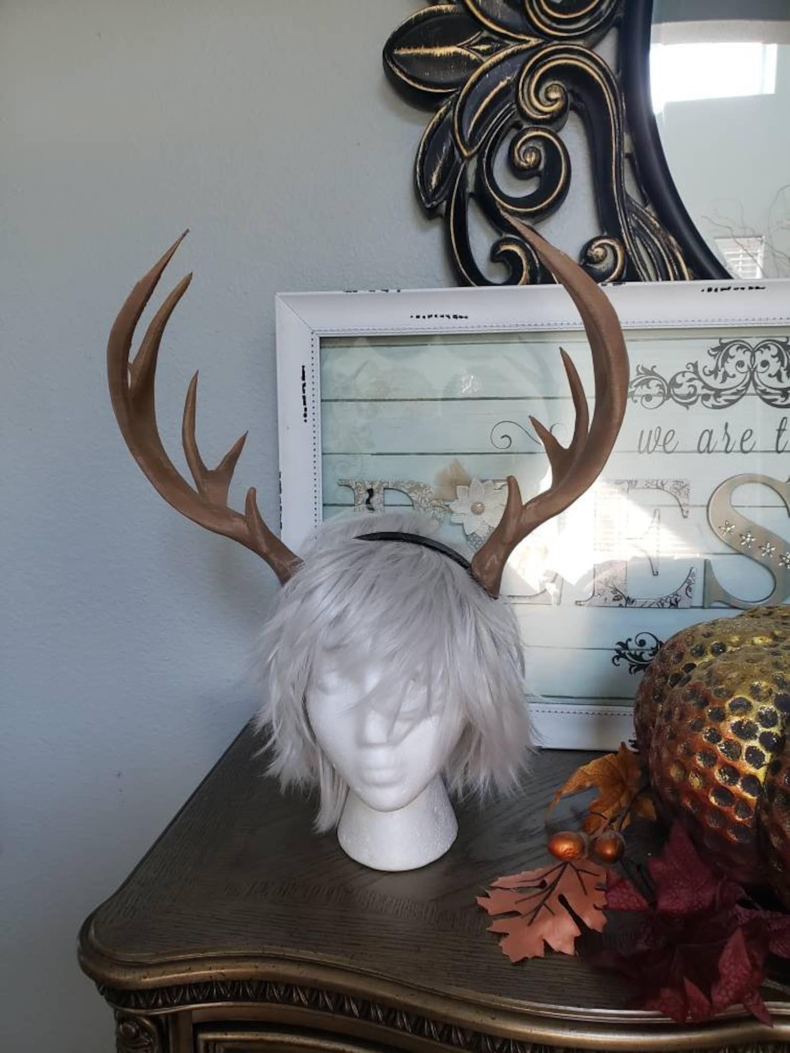 NEW Realistic Doe Elk Deer Antlers Horns XL Stag Antlers 3D Printed ...