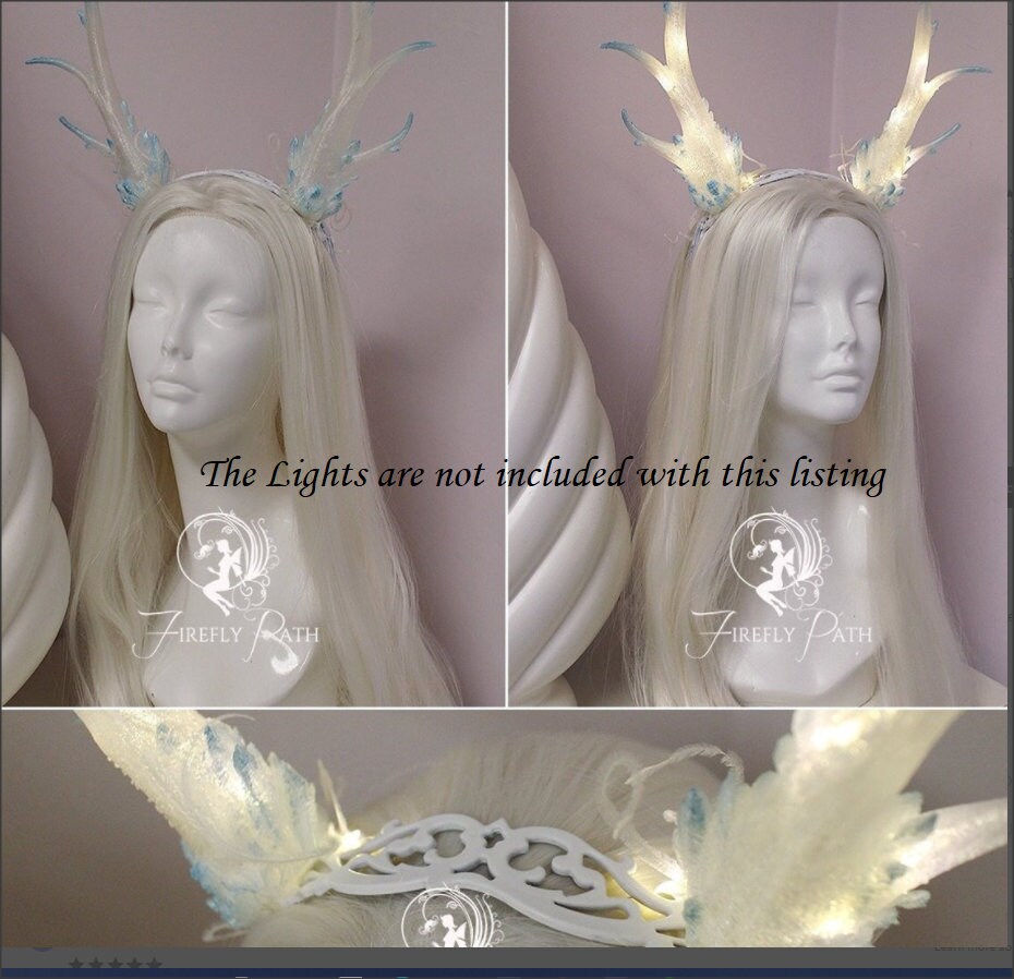 NEW ARRIVAL Crystal Ice Antlers/ Deer Antlers Horns Fantasy | Etsy