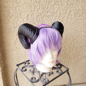 Jesters Horns RAM Horns Headband 3D Printed Cosplay Wow Swirly Twisted ...