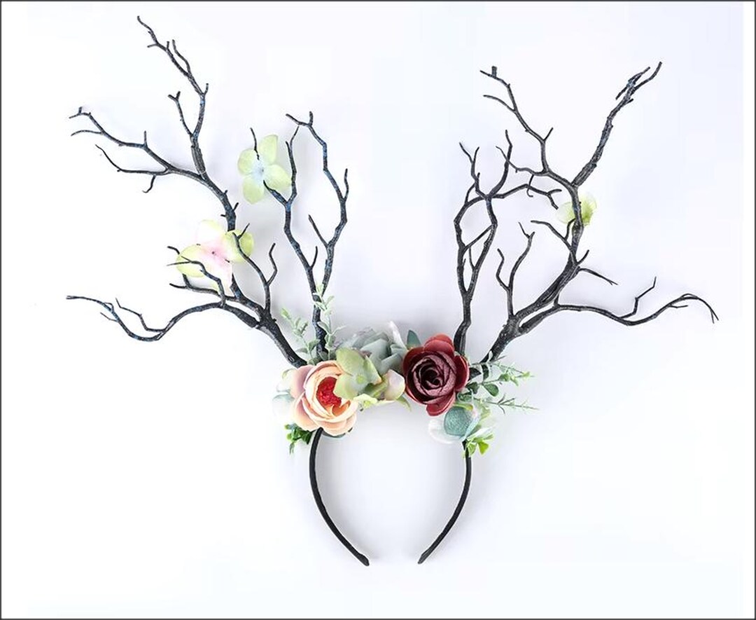 NEW! Forest Fairy Queen Tree Branch Floral Avant Garde Deer Floral ...