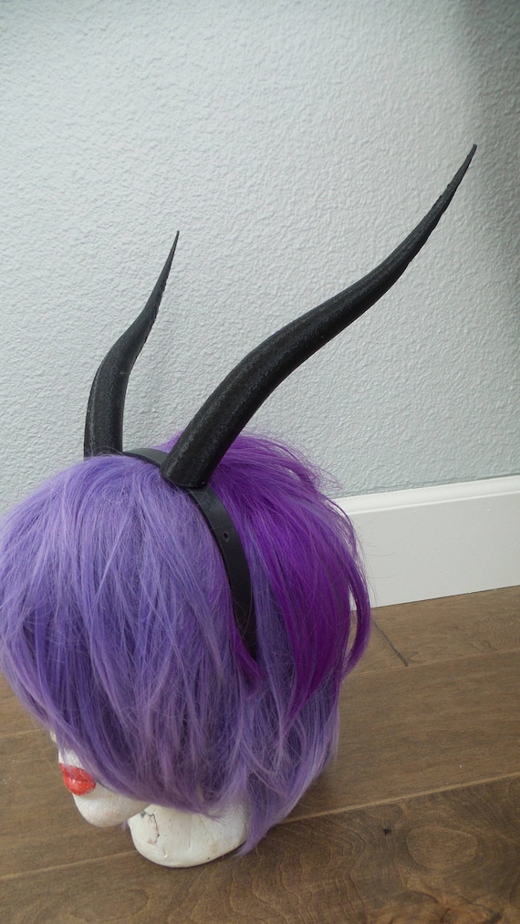 Black Gazelle Horns Goat Horns Elegant Smooth Cosplay Horned - Etsy