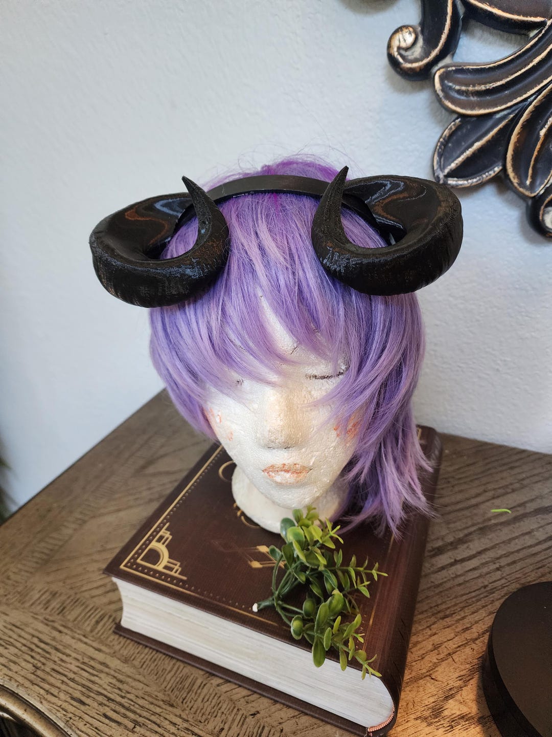 3D Printed Anime Minotaur Horns Headband, Cosplay Costume - Etsy