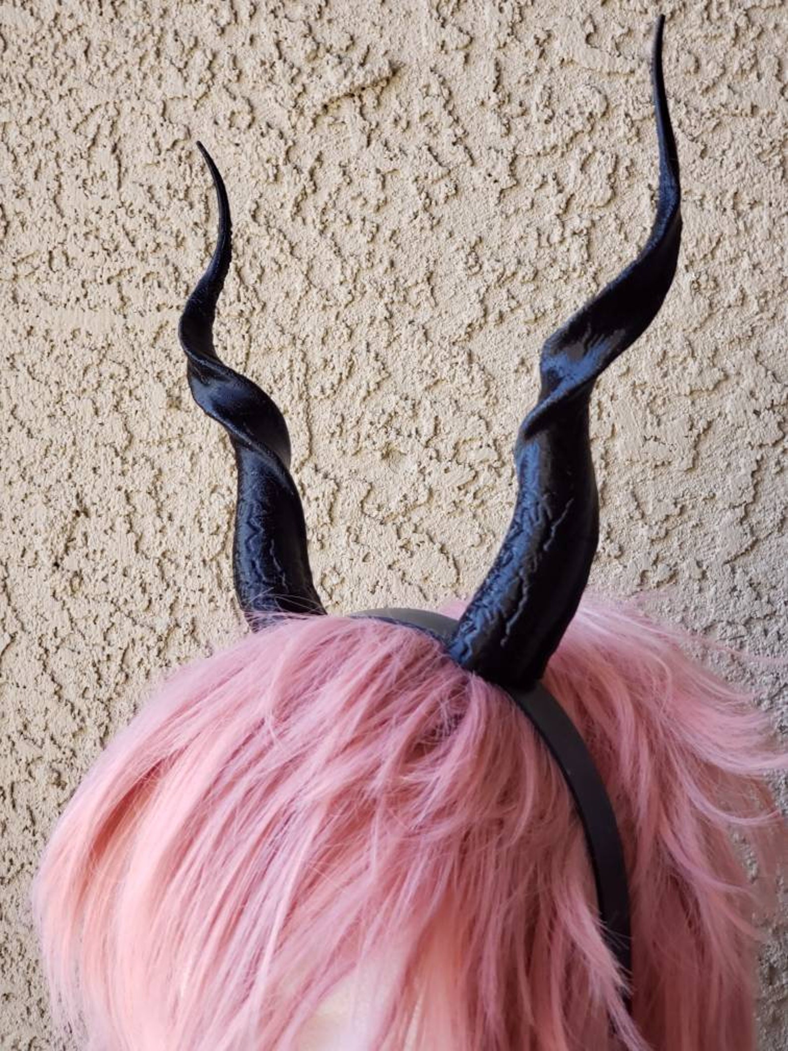 Spiral Antelope Horns for Cosplay Larp Headdress Helment Horns 3D ...