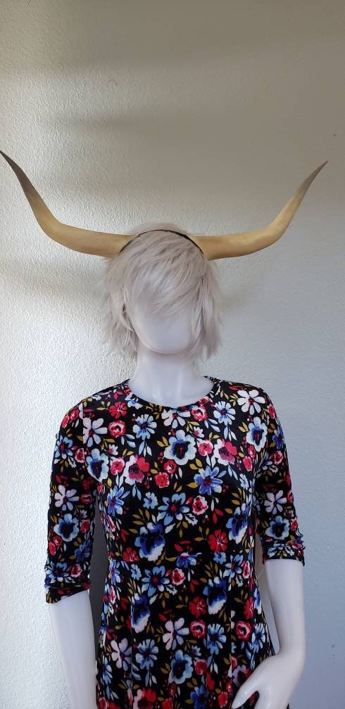 3D printed Light weight steer horns Highland Cow horns Matador | Etsy