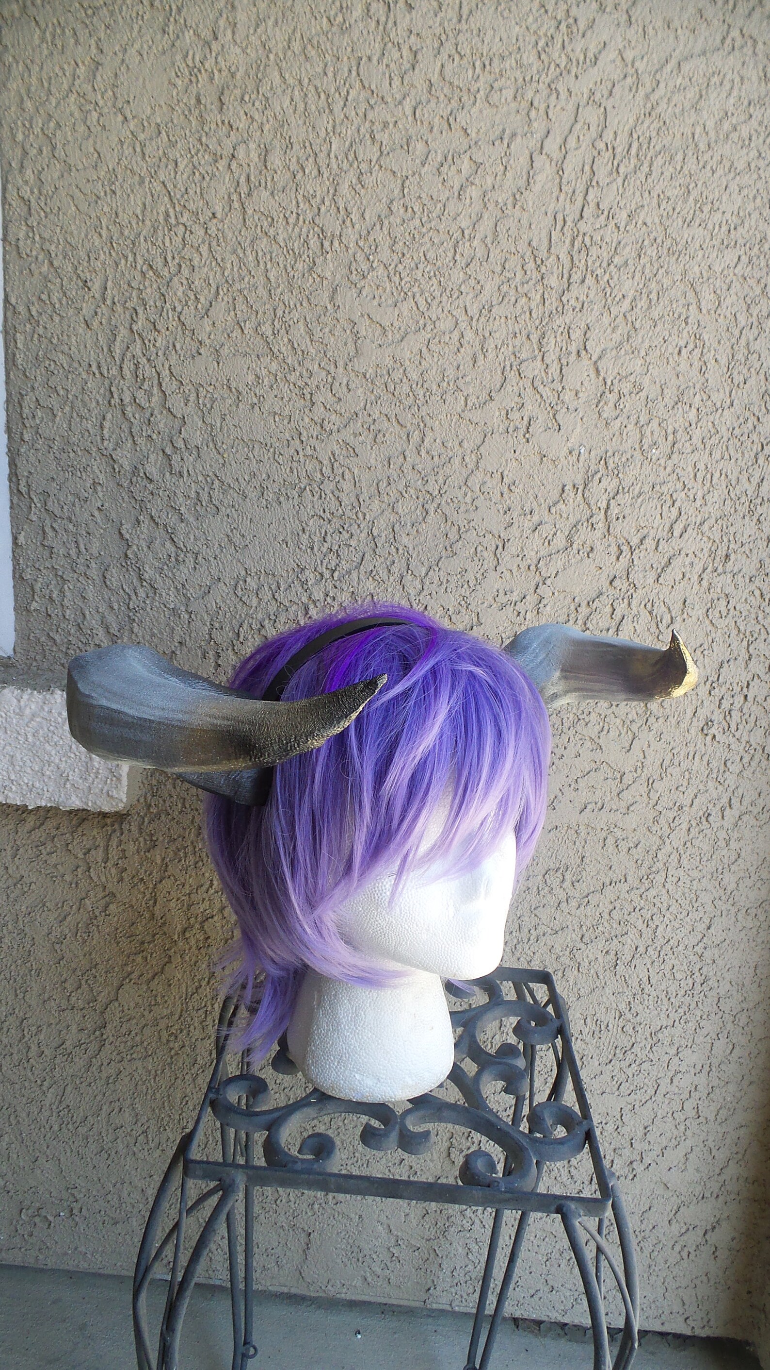 Minotaur Horns Long Horn Cow-bull Matador Horns Headband 3D - Etsy