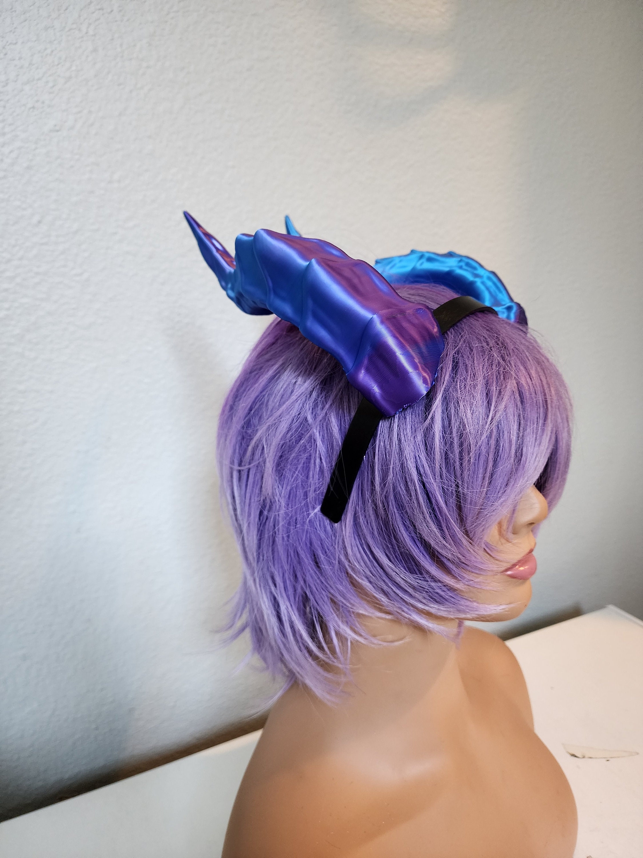 3D Printed Dragon Horns Headband: Fantasy Beast Cosplay - Etsy
