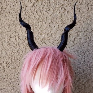 Spiral Antelope Horns for Cosplay Larp Headdress Helment Horns 3D ...