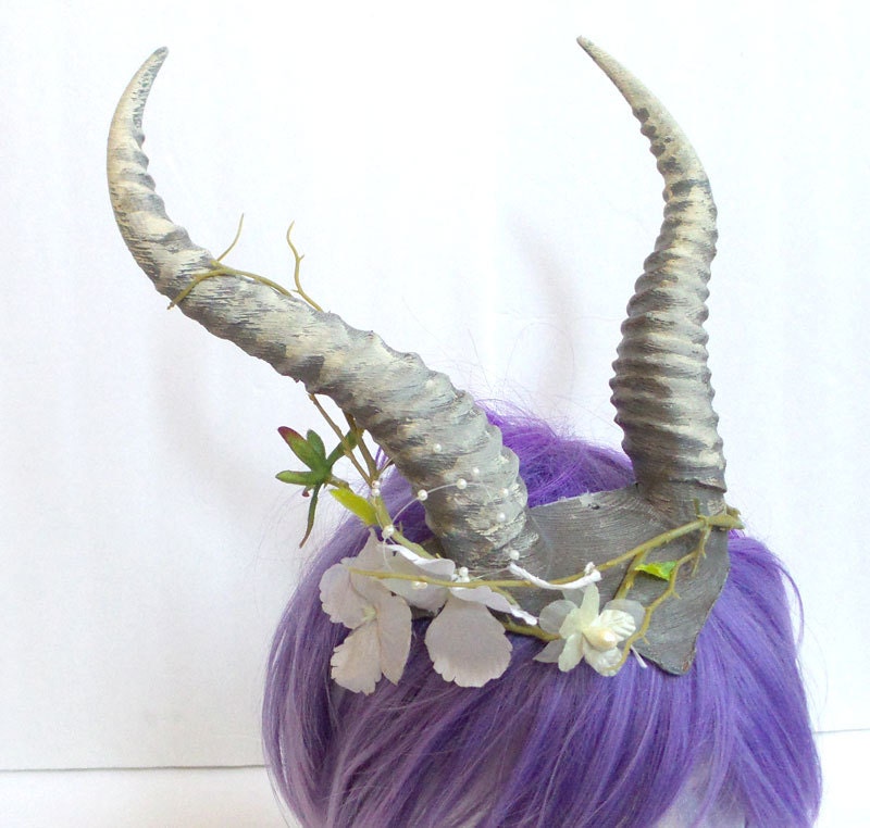 Elvish Crown Elven Horned Crown Elvish Horns Gazelle Horns - Etsy