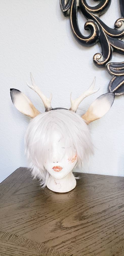 NEW ARRIVAL! Realistic Doe / Deer Antlers Horns and Optional Ears 3D ...
