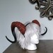 New Arrival: Extra Large Barbarian Ram Horns Warlord Style Horns Stage ...