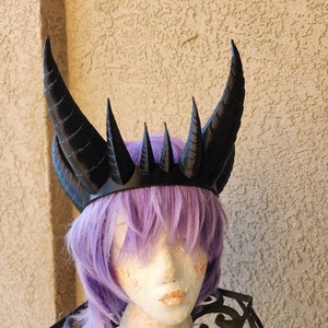 Fantasy Ten Horned Dragon 3d Printed Horns Dragon Crown on Headband ...