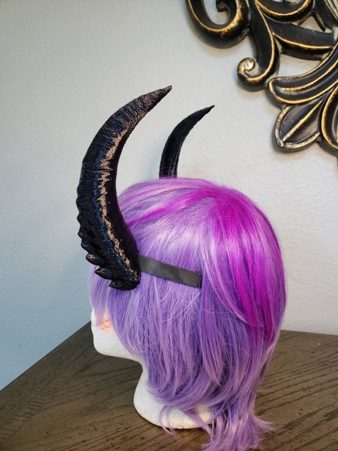 Fantasy Dragon Inspired 3d Printed Horns on Headband Larp Costume ...