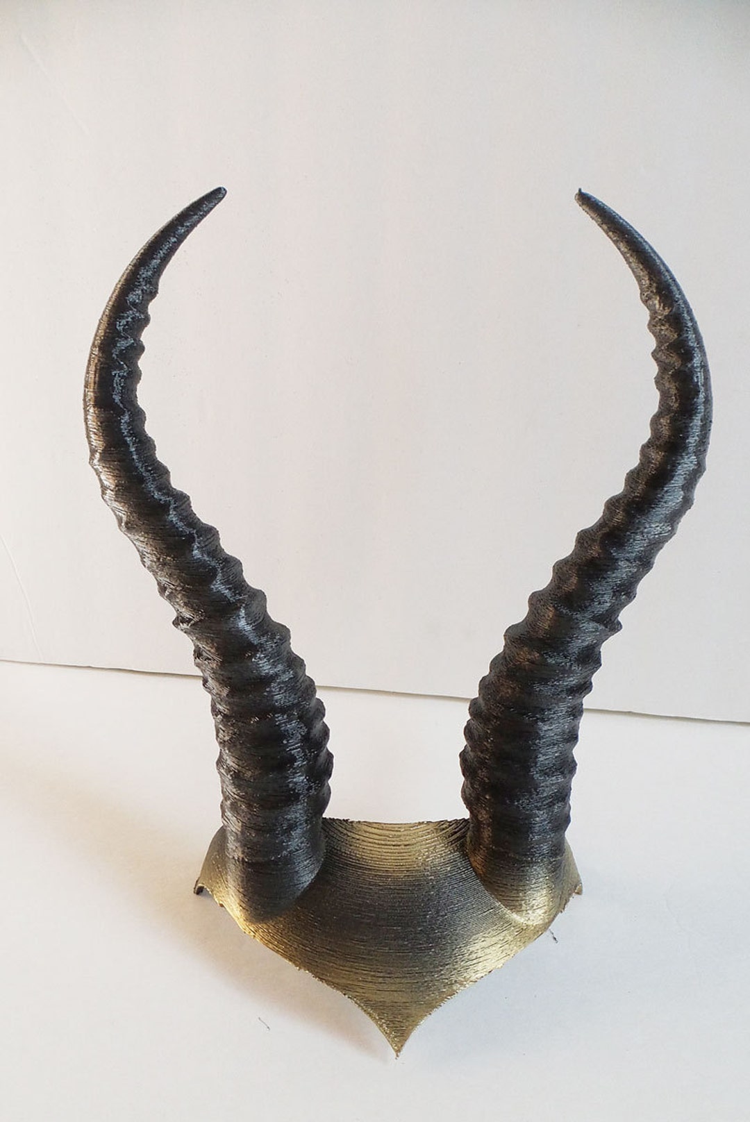 DIY Gazelle Horned Crown Elvish Larp Headdress Helment Horns 3D Print ...