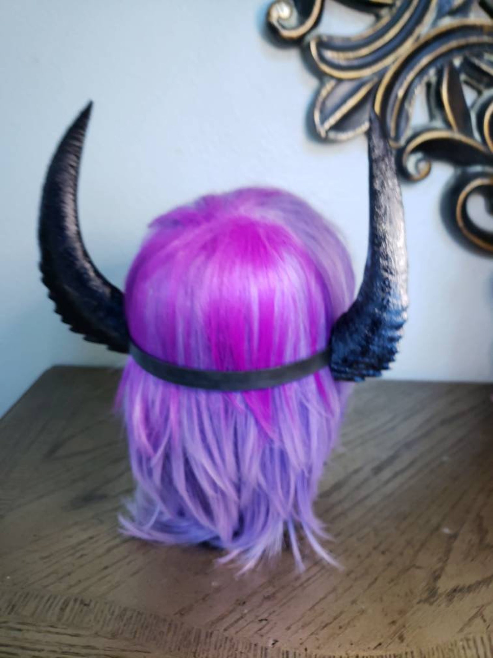 Fantasy Dragon Inspired 3d Printed Horns on Headband Larp Costume ...